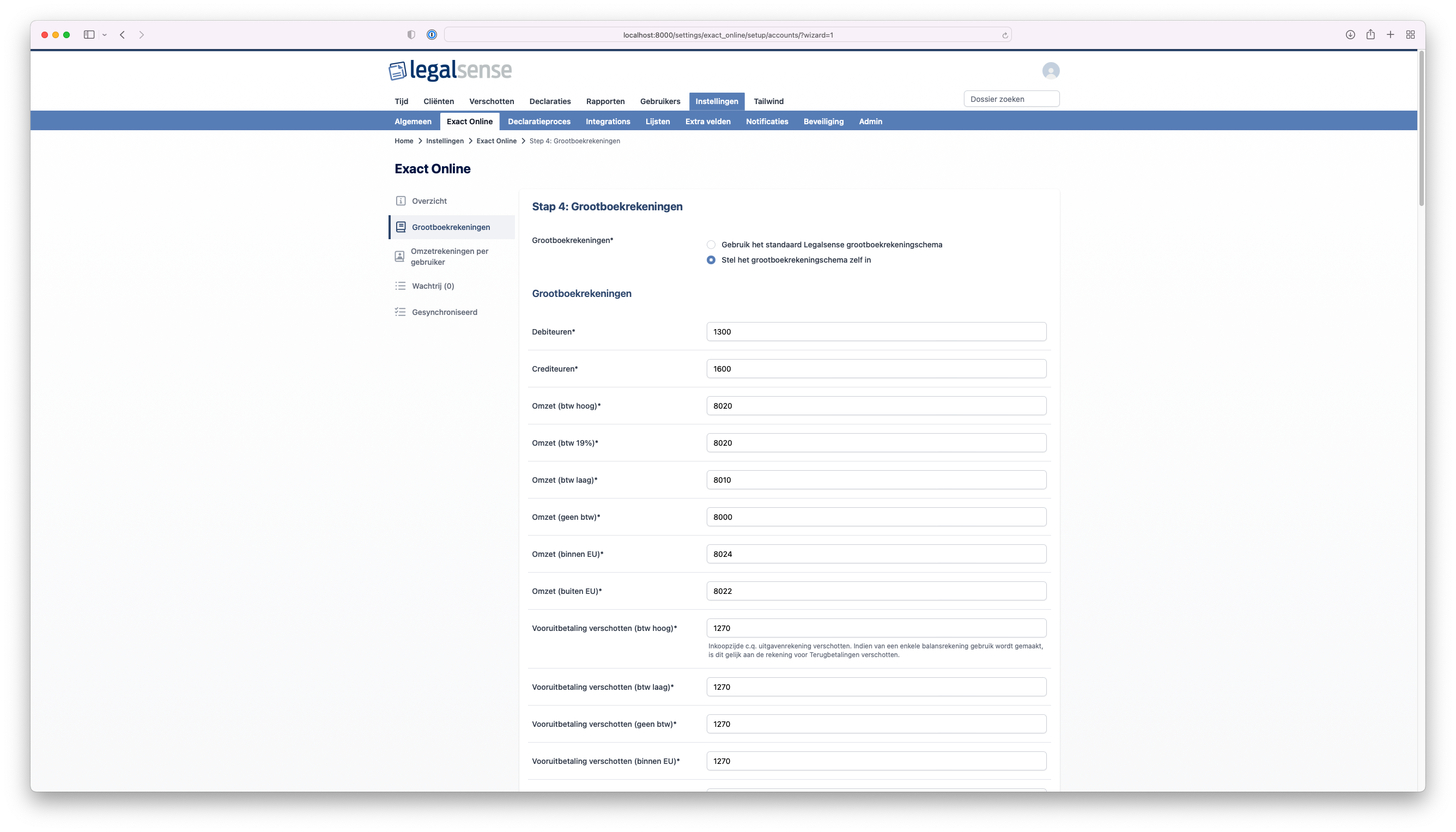 Integratie met Exact Online – Legalsense